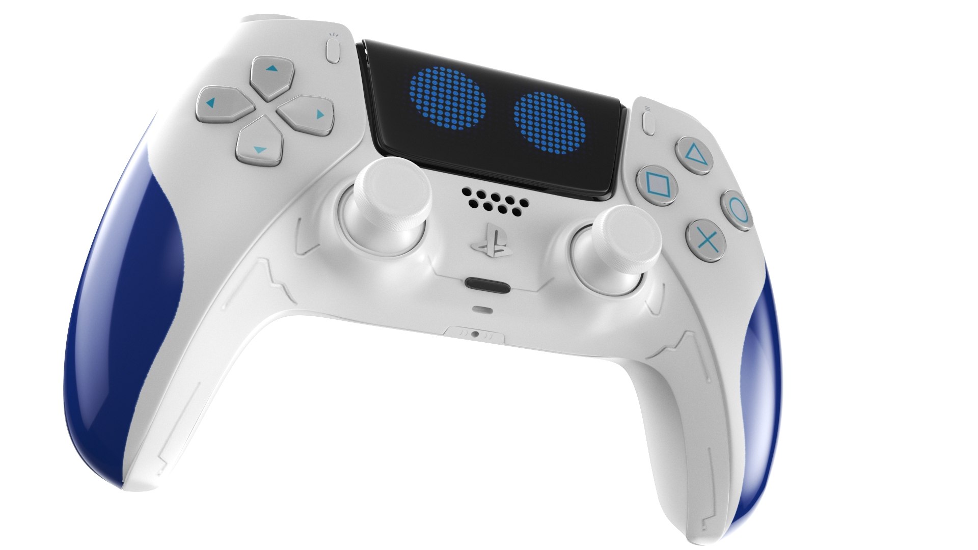 3D Model Detailed Three Dualsense Controllers - TurboSquid 2327256