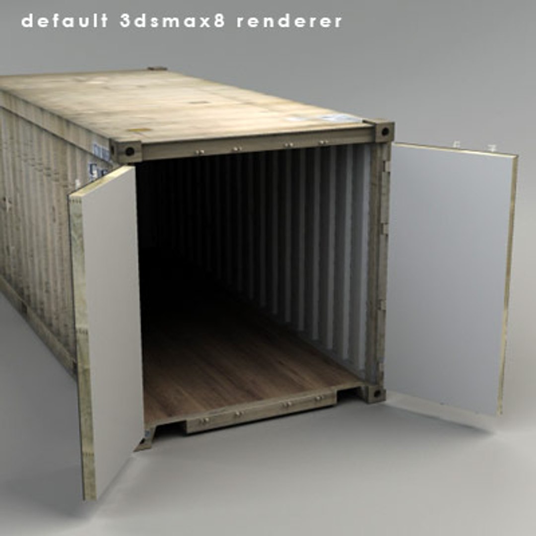 Shipping Old Container 3d Model