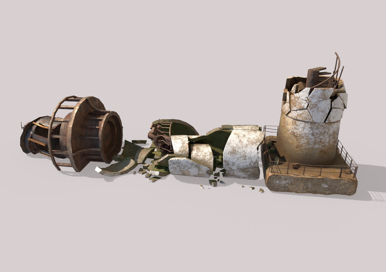 3D Model Destroyed Lighthouse - TurboSquid 1736976