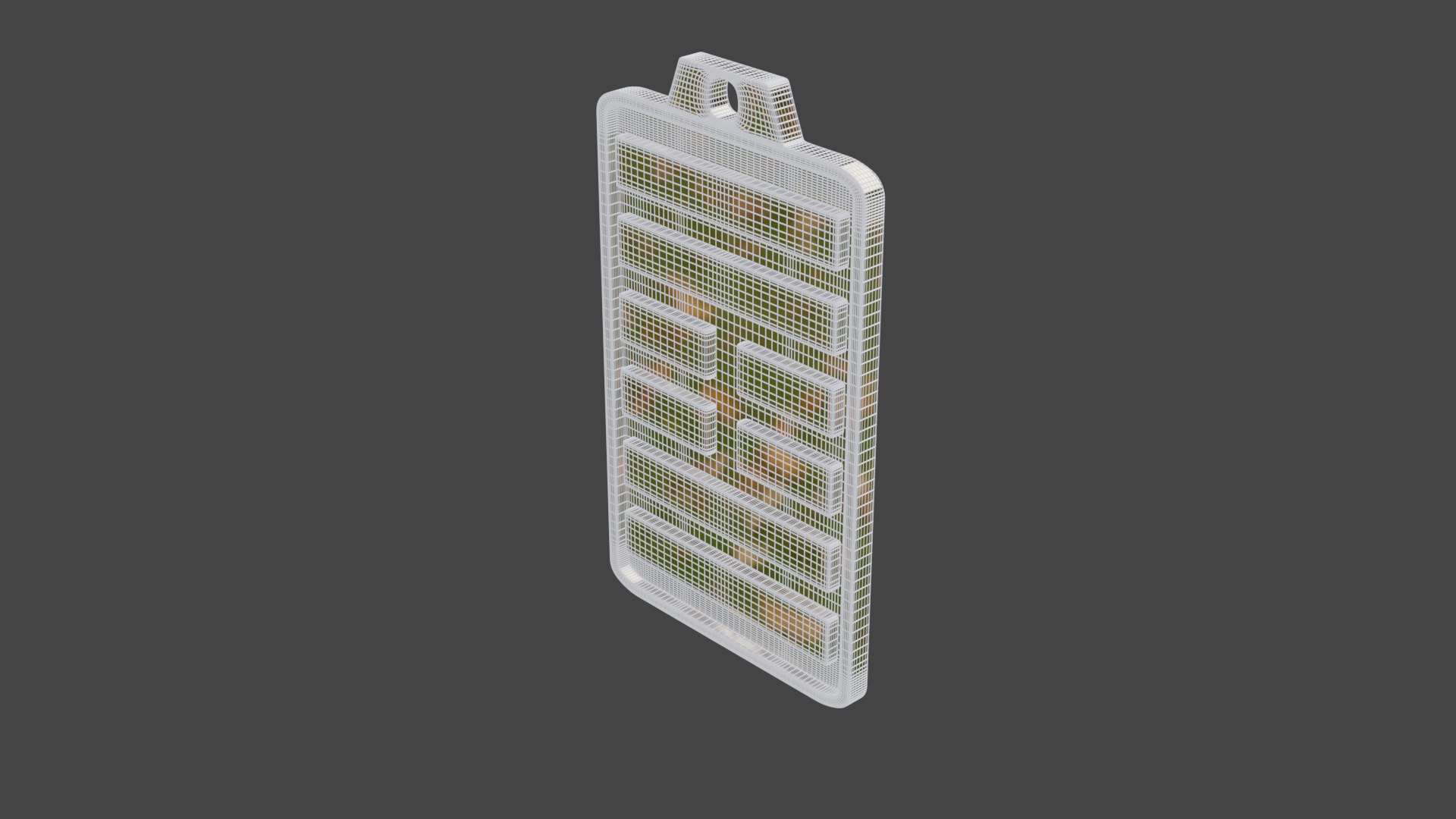 3D Model I Ching Hexagram Pendant 61 - TurboSquid 2425589