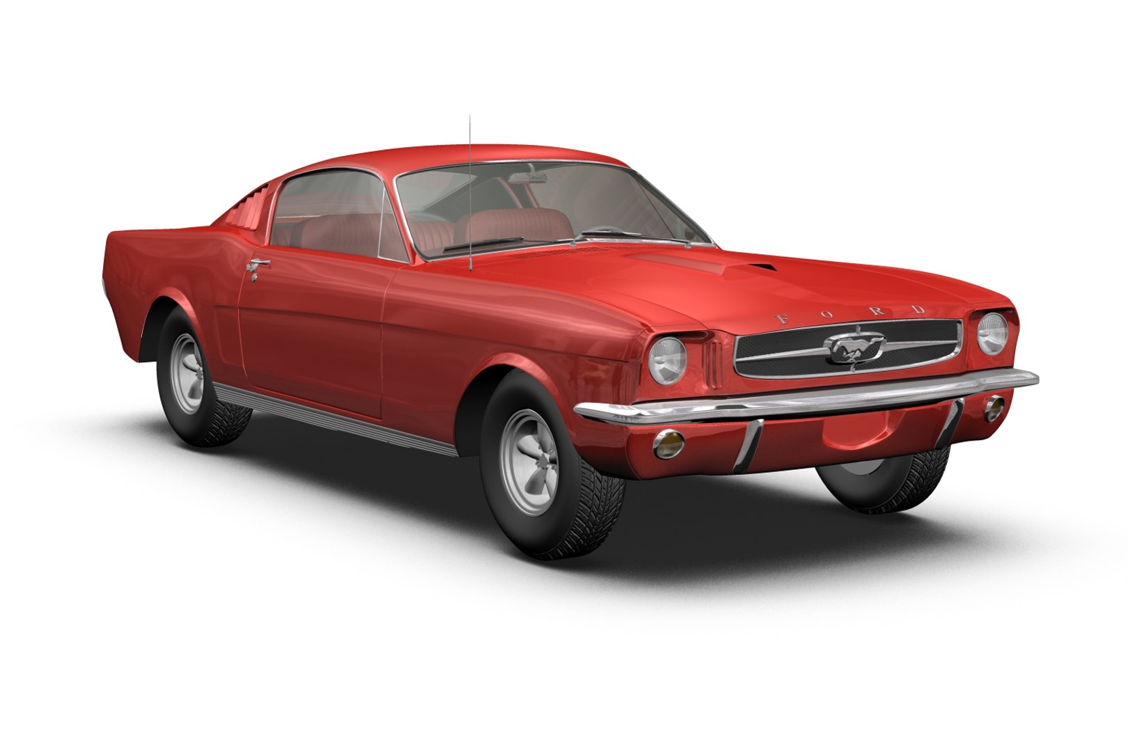 Mustang Fastback Gt 3d Model