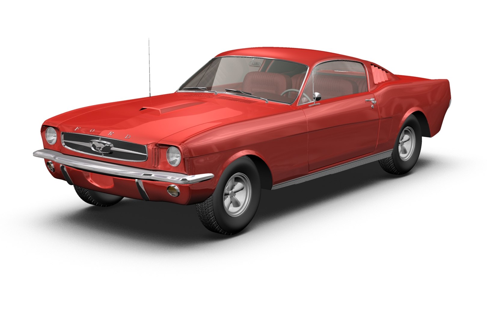 Mustang Fastback Gt 3d Model