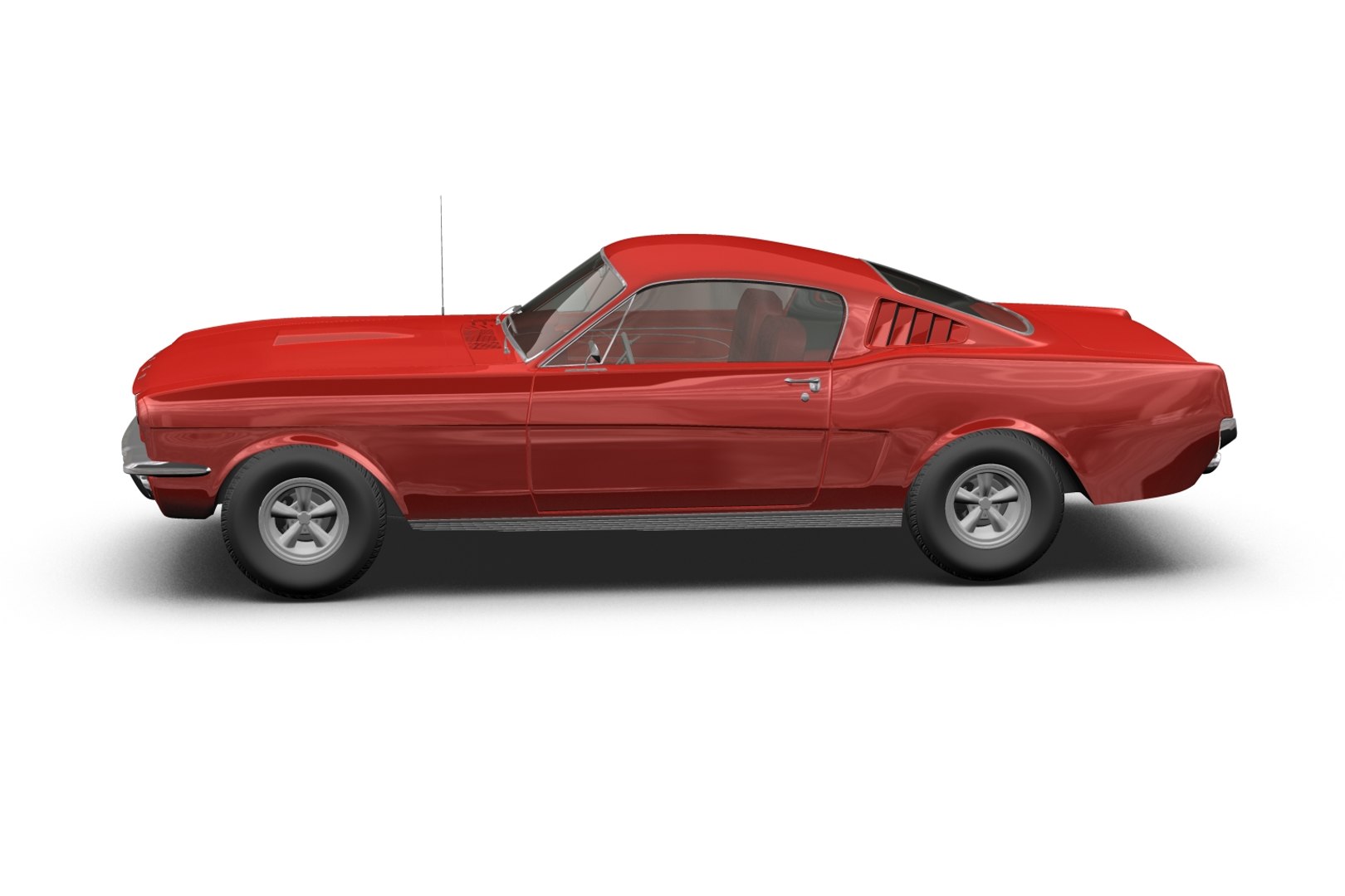 Mustang Fastback Gt 3d Model