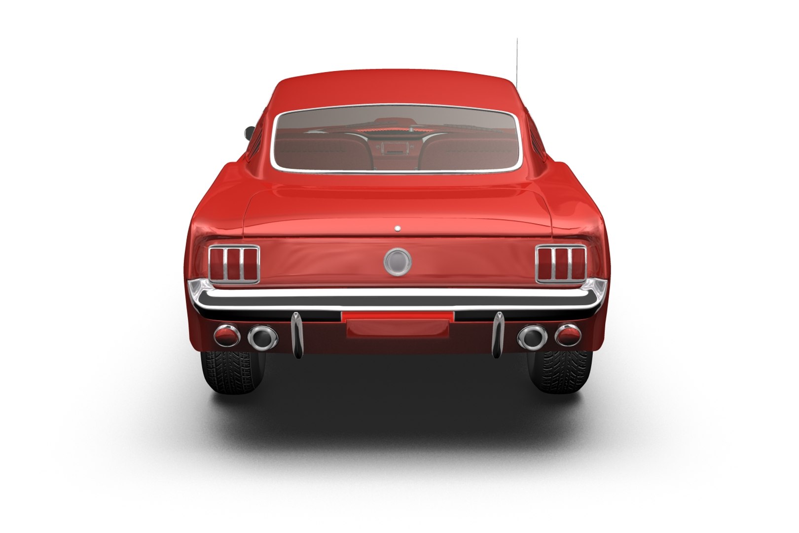 Mustang Fastback Gt 3d Model