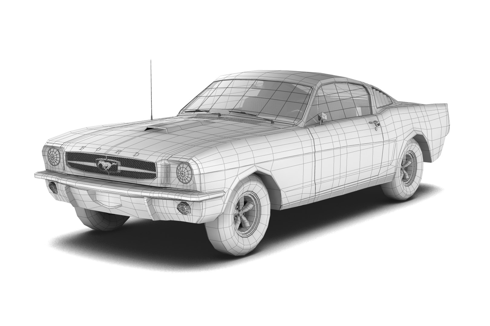 Mustang Fastback Gt 3d Model