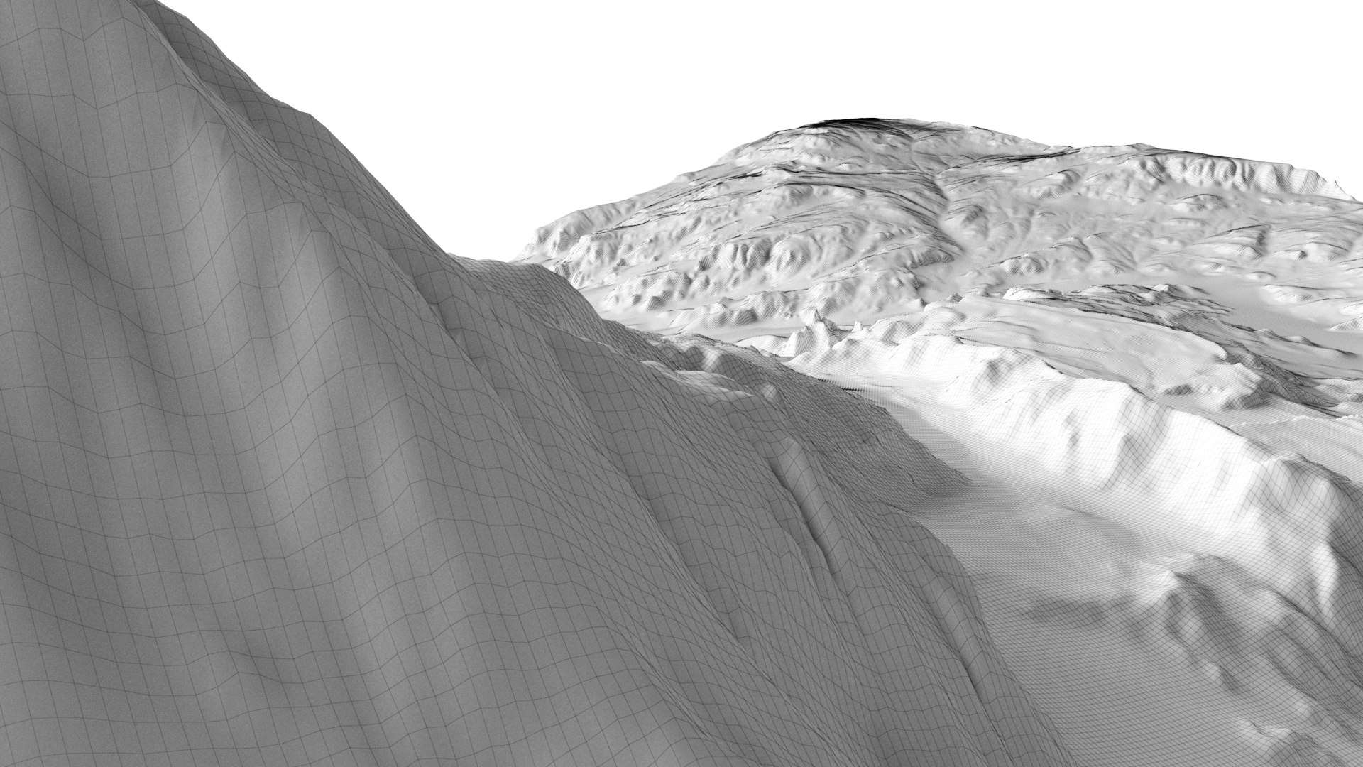 3D Snow Covered And Icy Terrain - TurboSquid 2178131