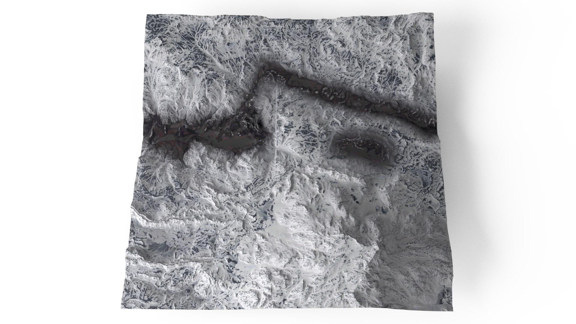 3D Snow Covered And Icy Terrain - TurboSquid 2178131