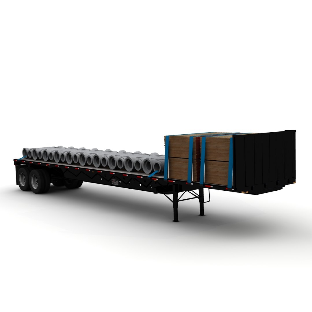 Transcraft Tandem Trailer 3d Model