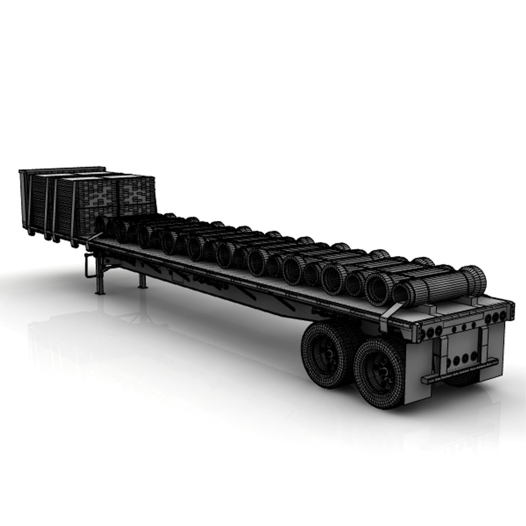 Transcraft Tandem Trailer 3d Model