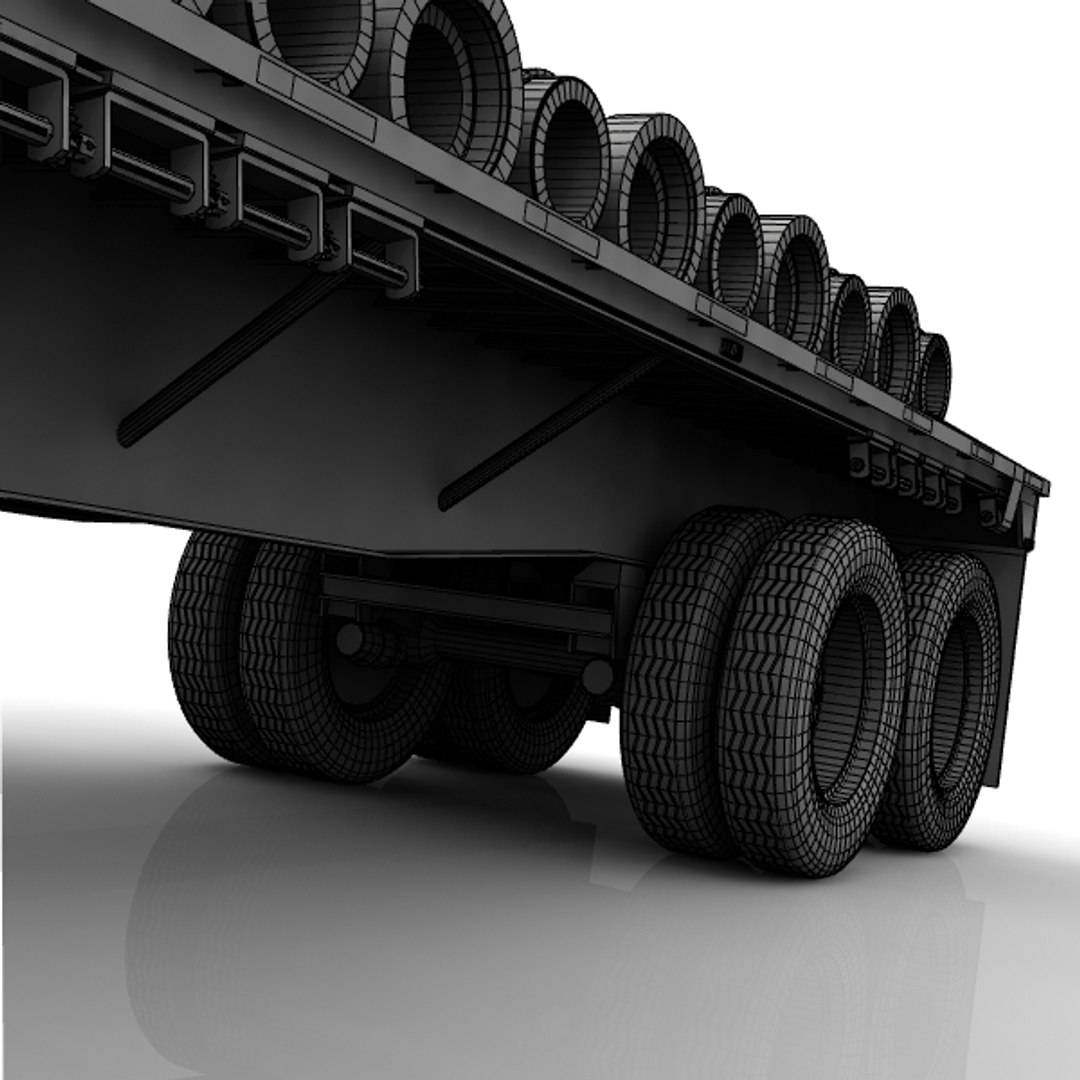 Transcraft Tandem Trailer 3d Model