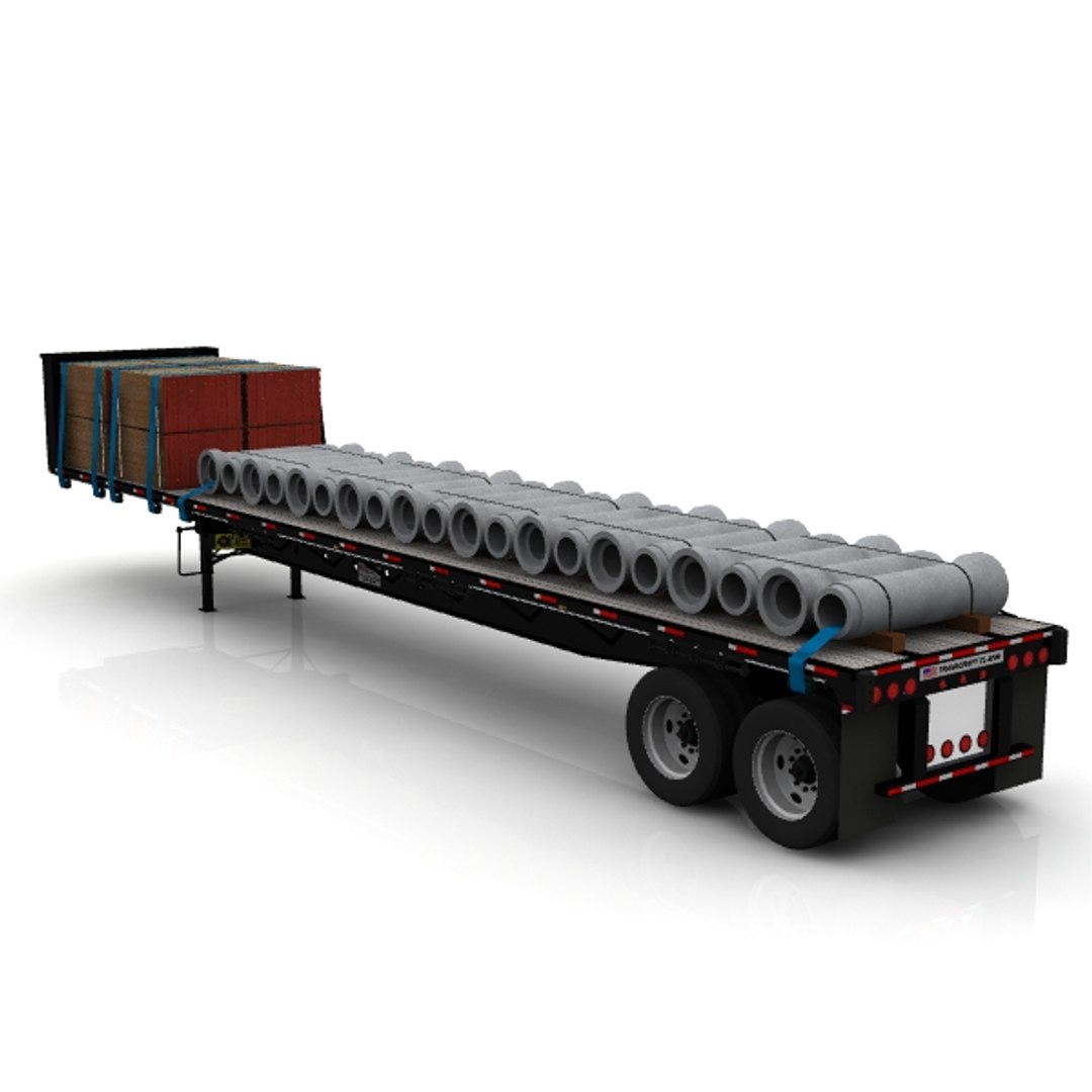 Transcraft Tandem Trailer 3d Model