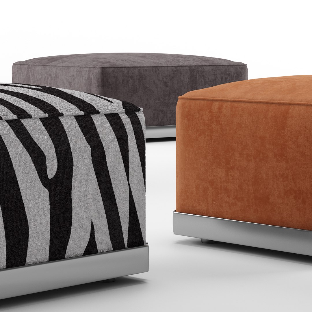 3D west poufs - minotti - TurboSquid 1399394