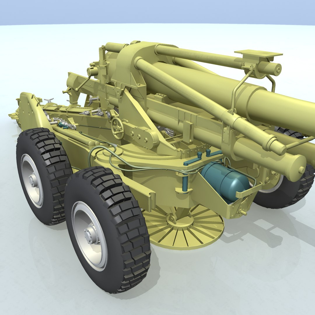 3d Ob-155 Bf50 155-mm Howitzer Model