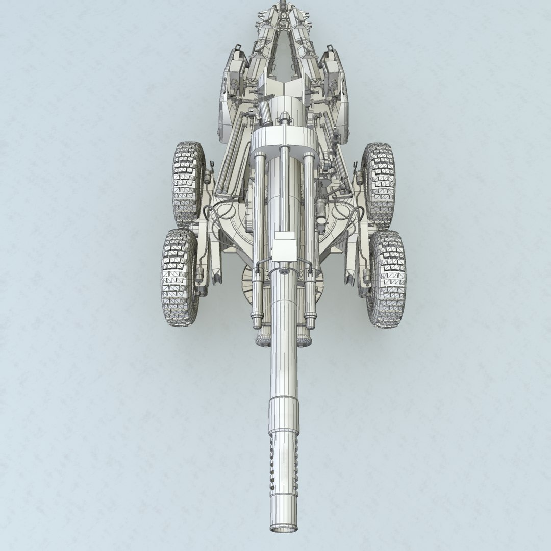 3d Ob-155 Bf50 155-mm Howitzer Model