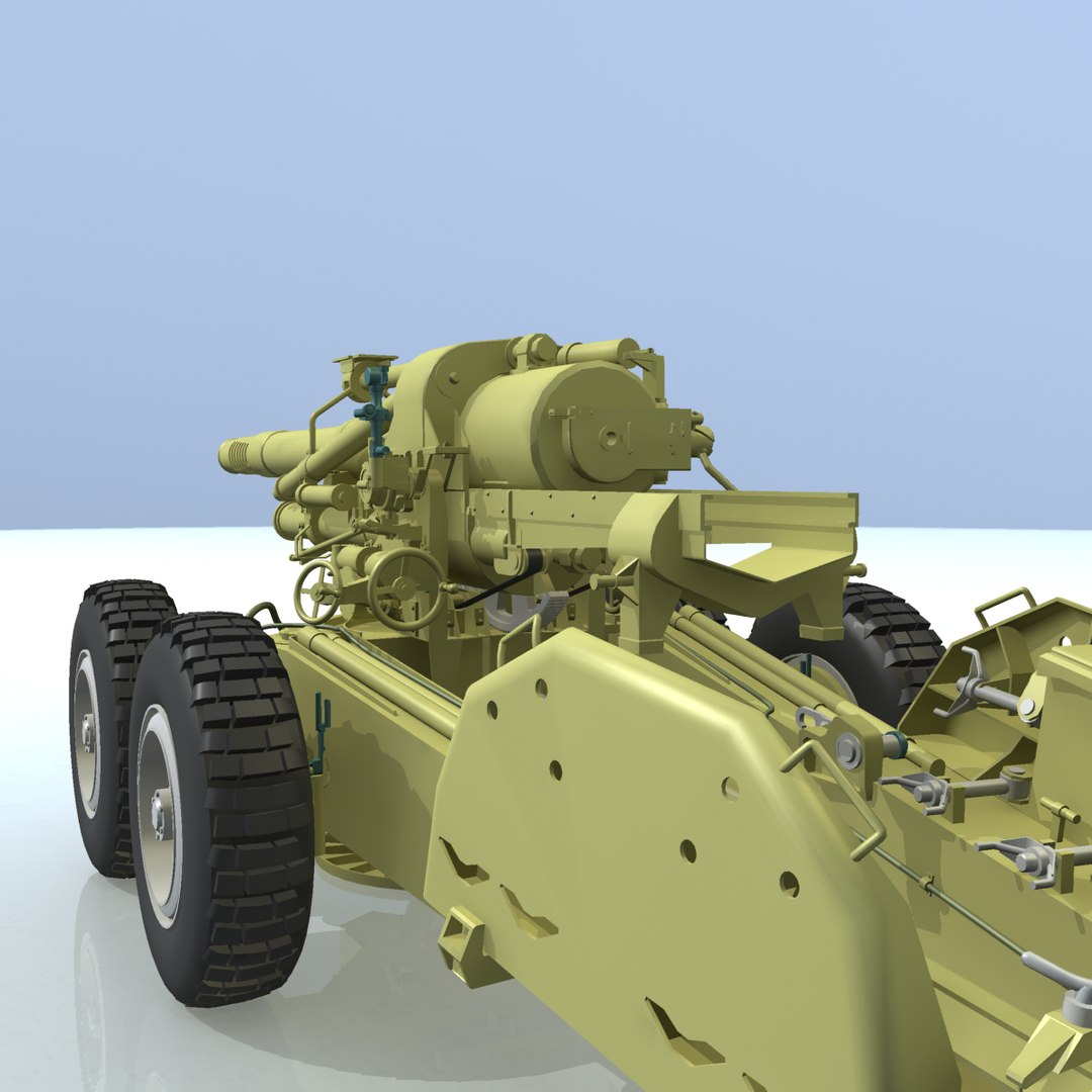 3d Ob-155 Bf50 155-mm Howitzer Model
