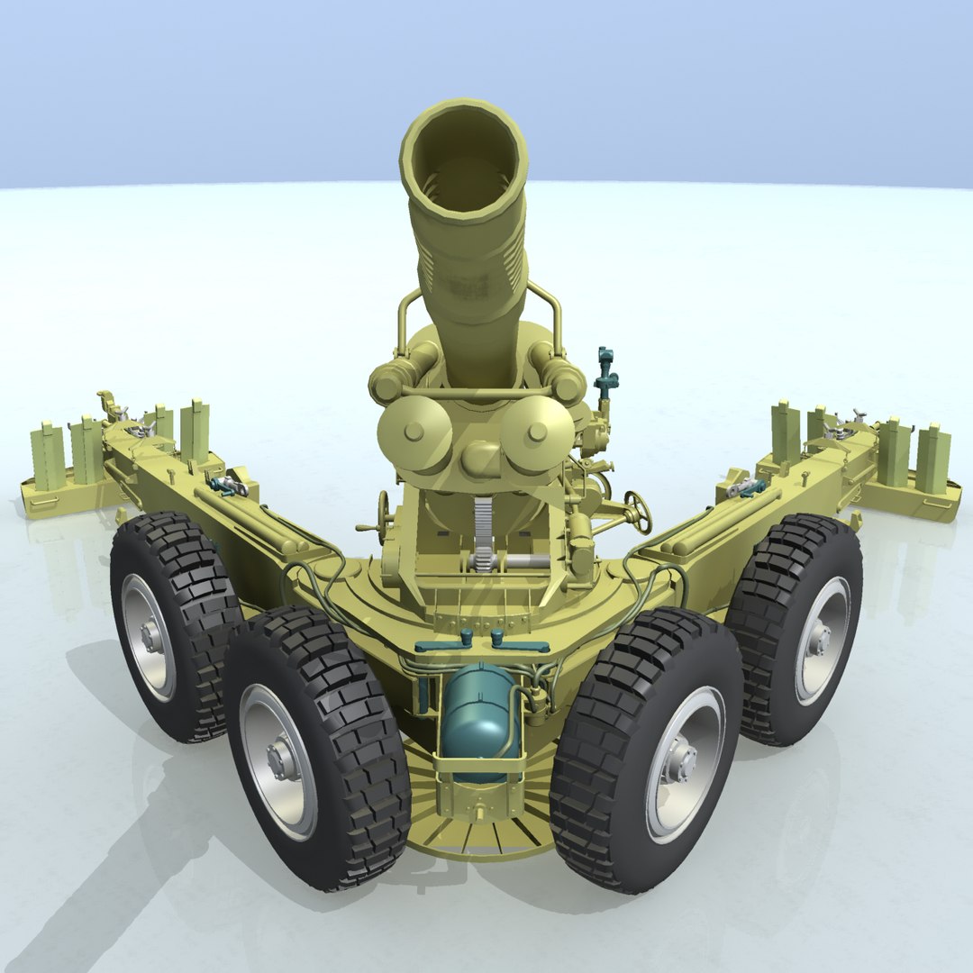 3d Ob-155 Bf50 155-mm Howitzer Model