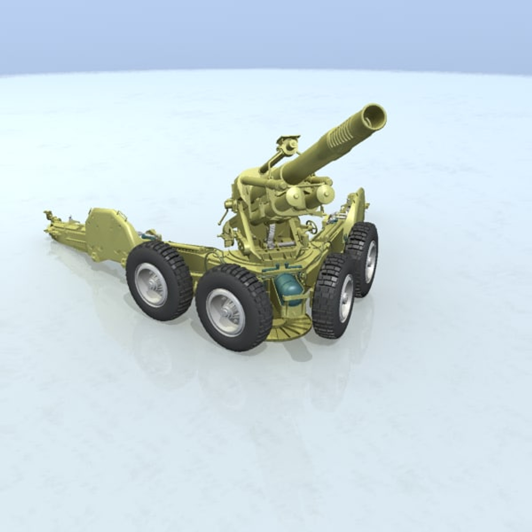 3d Ob-155 Bf50 155-mm Howitzer Model