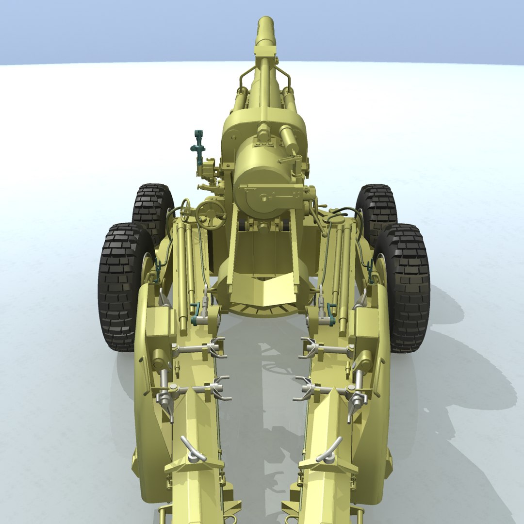 3d Ob-155 Bf50 155-mm Howitzer Model