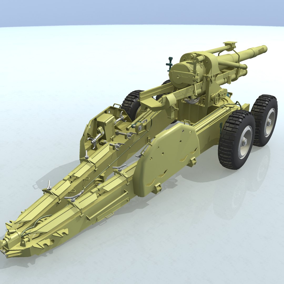 3d Ob-155 Bf50 155-mm Howitzer Model