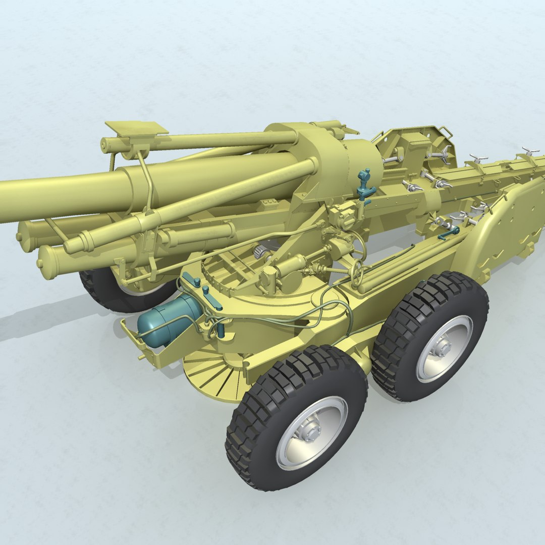 3d Ob-155 Bf50 155-mm Howitzer Model