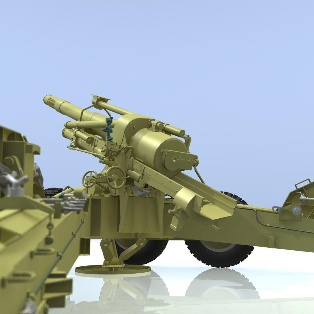 3d Ob-155 Bf50 155-mm Howitzer Model