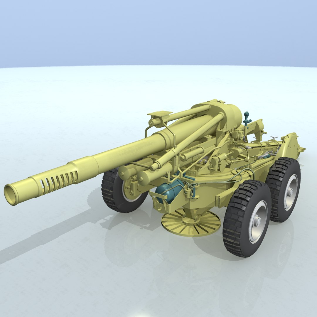 3d Ob-155 Bf50 155-mm Howitzer Model