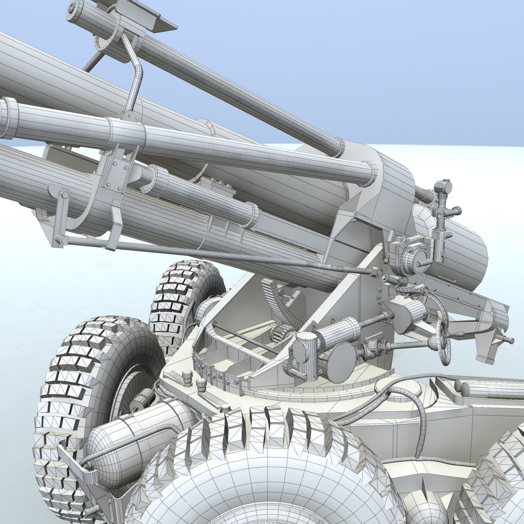 3d Ob-155 Bf50 155-mm Howitzer Model
