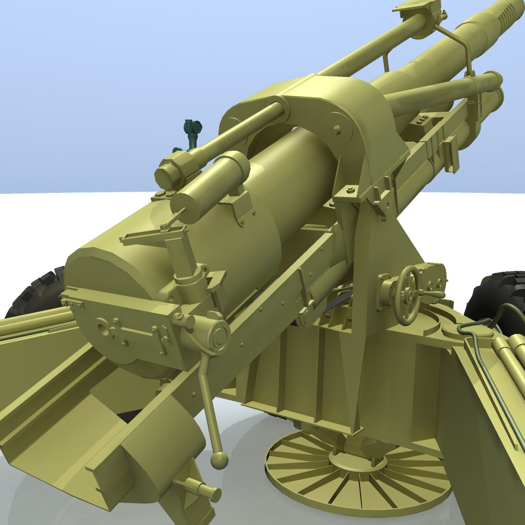 3d Ob-155 Bf50 155-mm Howitzer Model