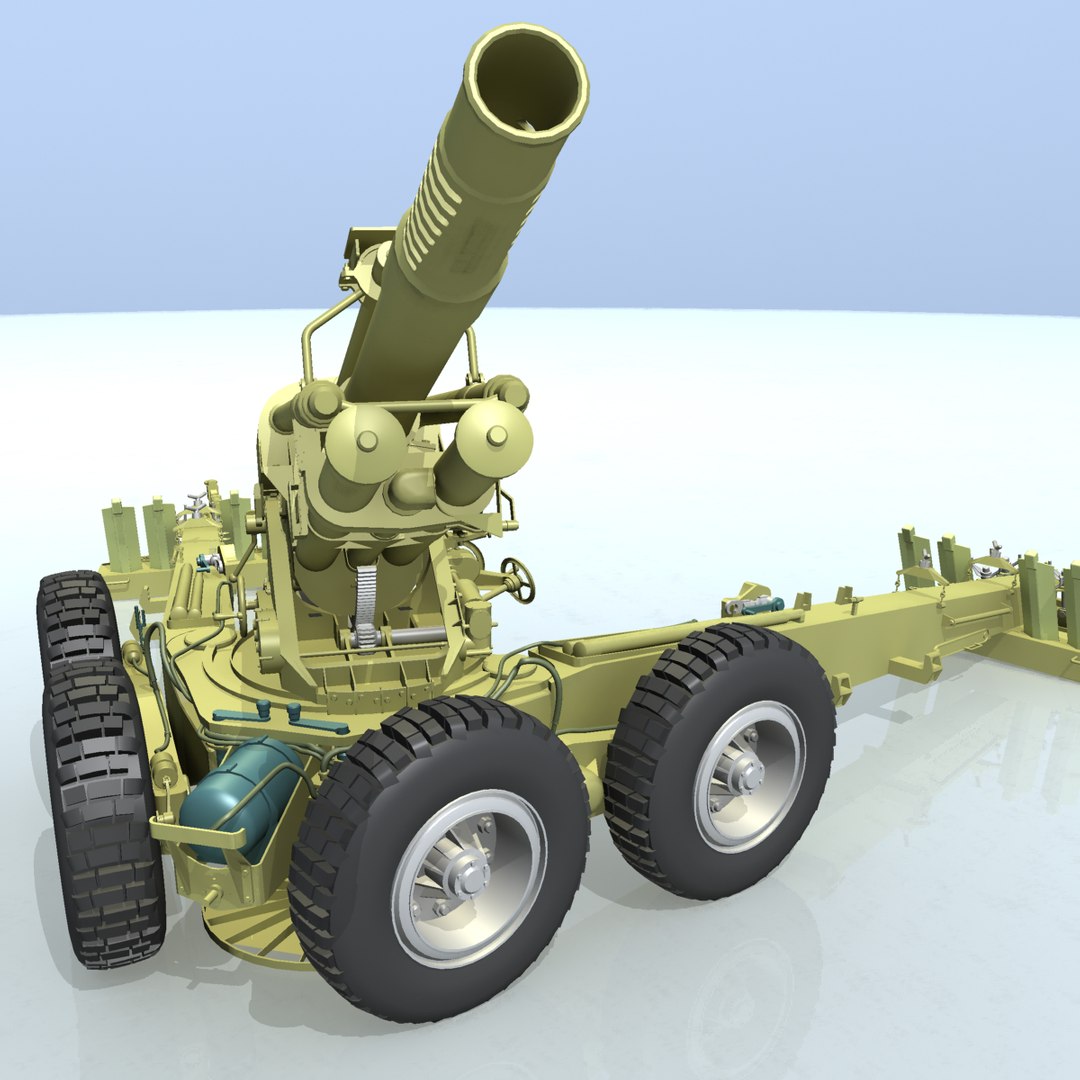 3d Ob-155 Bf50 155-mm Howitzer Model