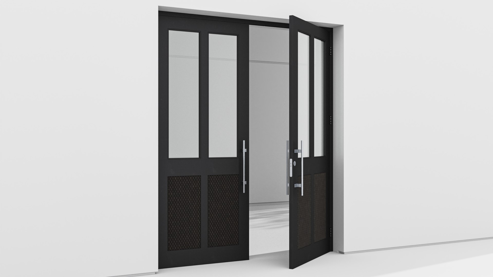 Aluminium Door 147 3D Model - TurboSquid 2031514