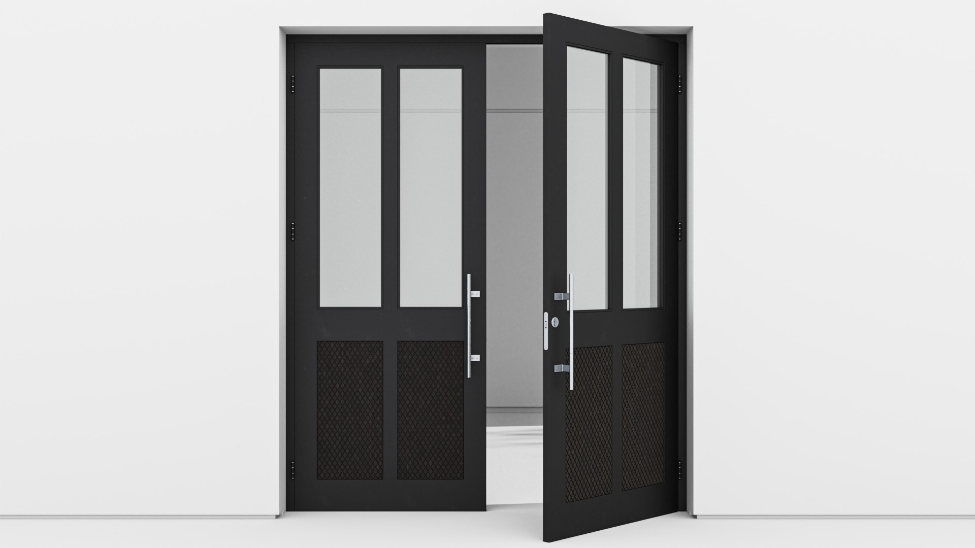 Aluminium Door 147 3D Model - TurboSquid 2031514