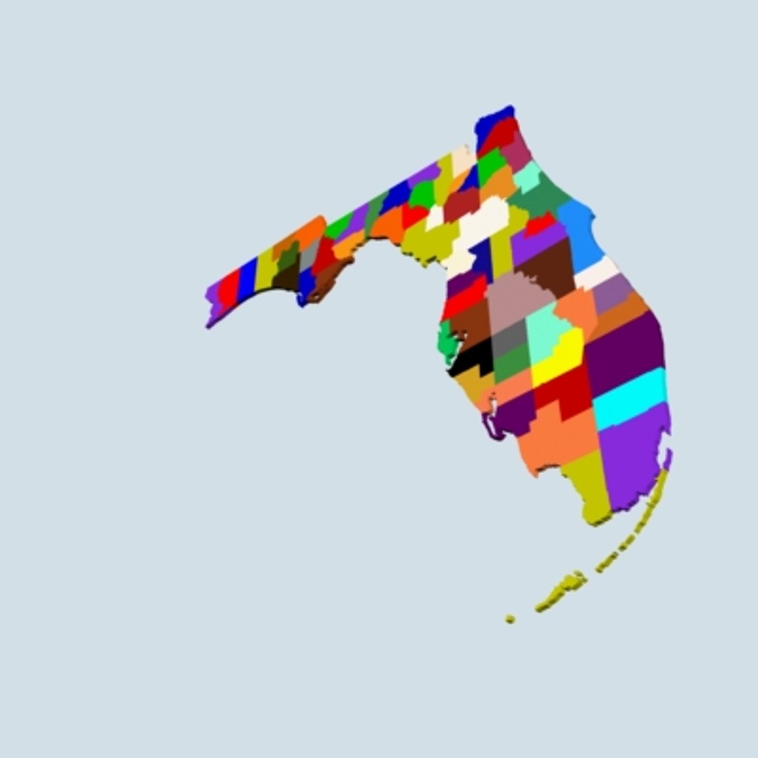 3d State Counties Model