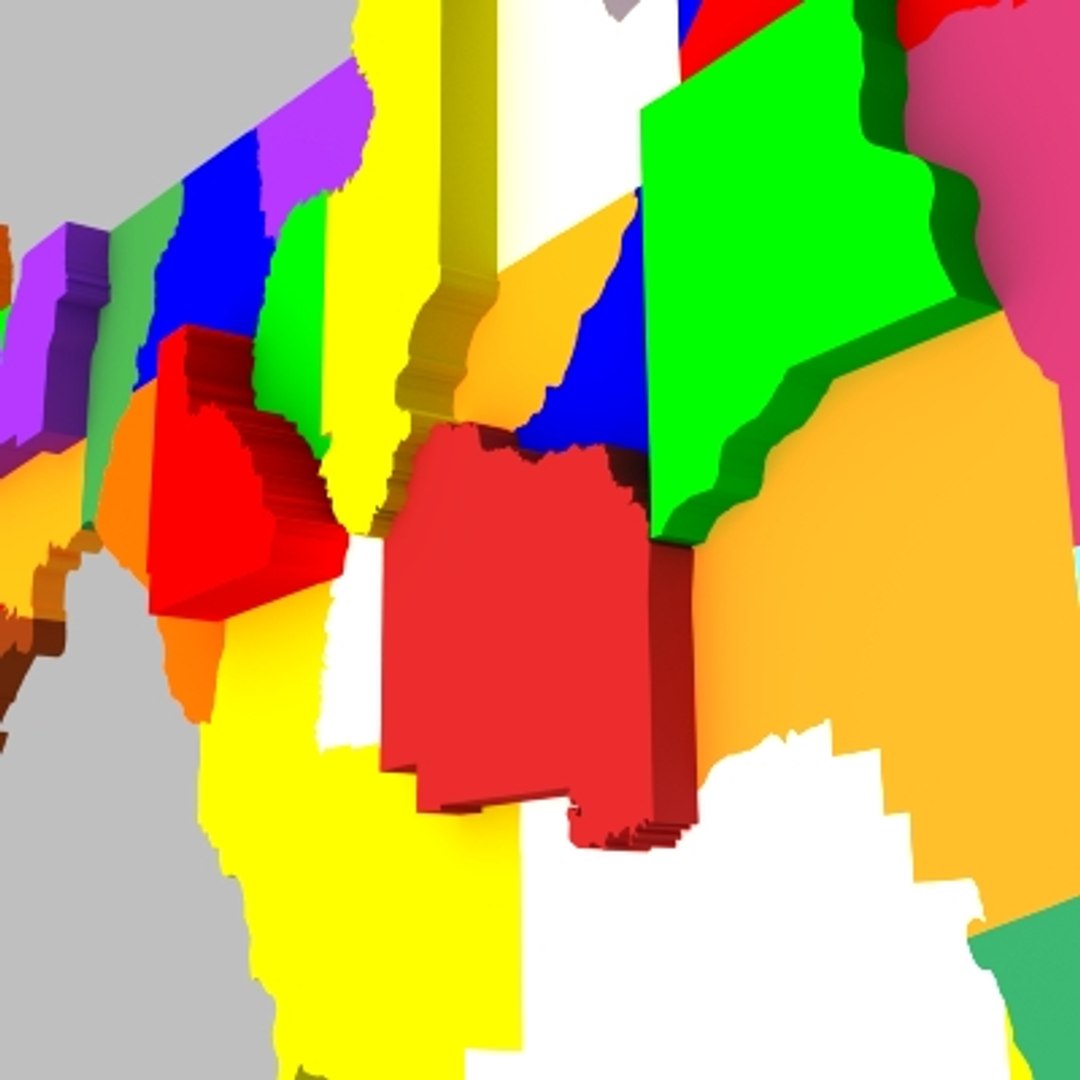 3d State Counties Model