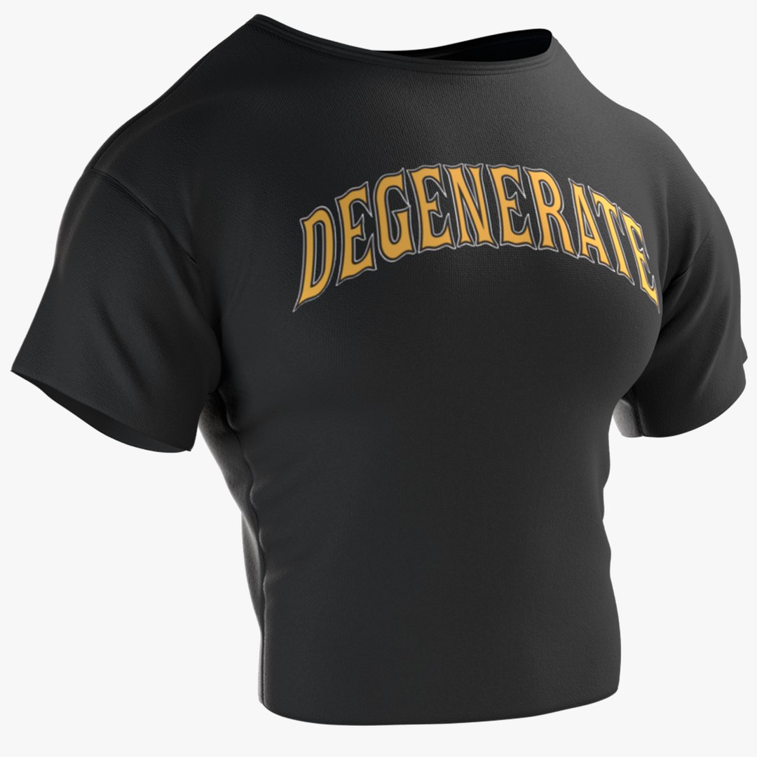 T-shirt Degenerate model - TurboSquid 2081735