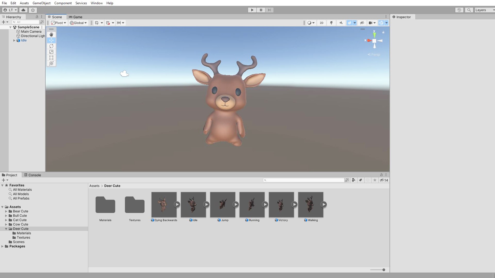 3D Model Little Animal Baby - Deer Cute - Animated - TurboSquid 2282543