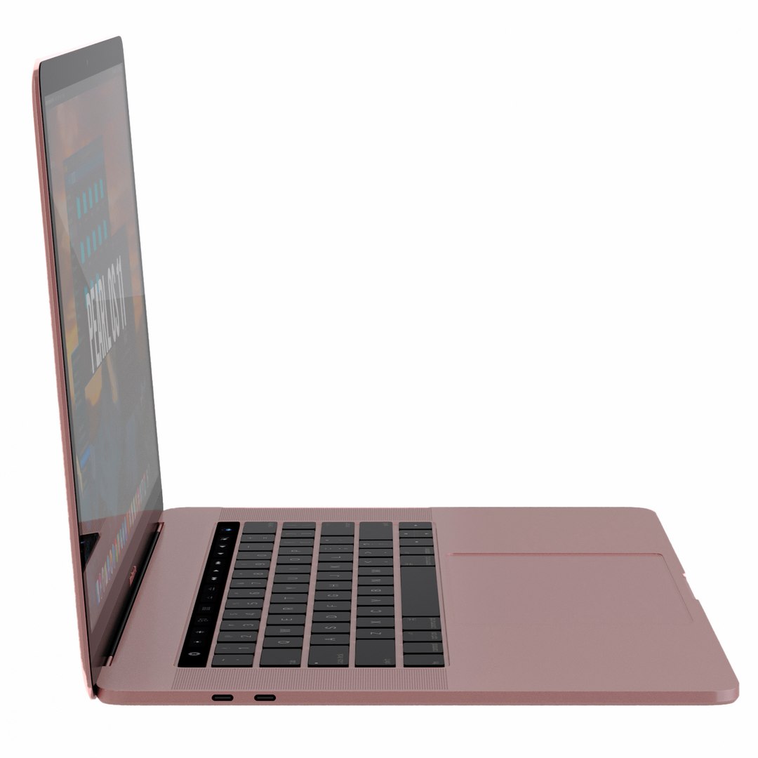 Rose Gold Macbook 3D - TurboSquid 2307330