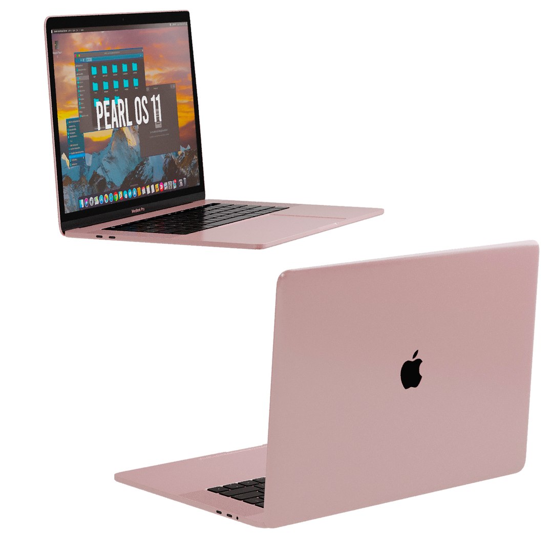 Rose Gold Macbook 3D - TurboSquid 2307330