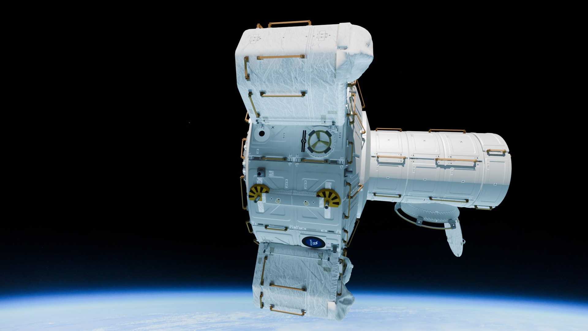 3D ISS Quest Joint Airlock Exterior Interior Low Poly - TurboSquid 2224396