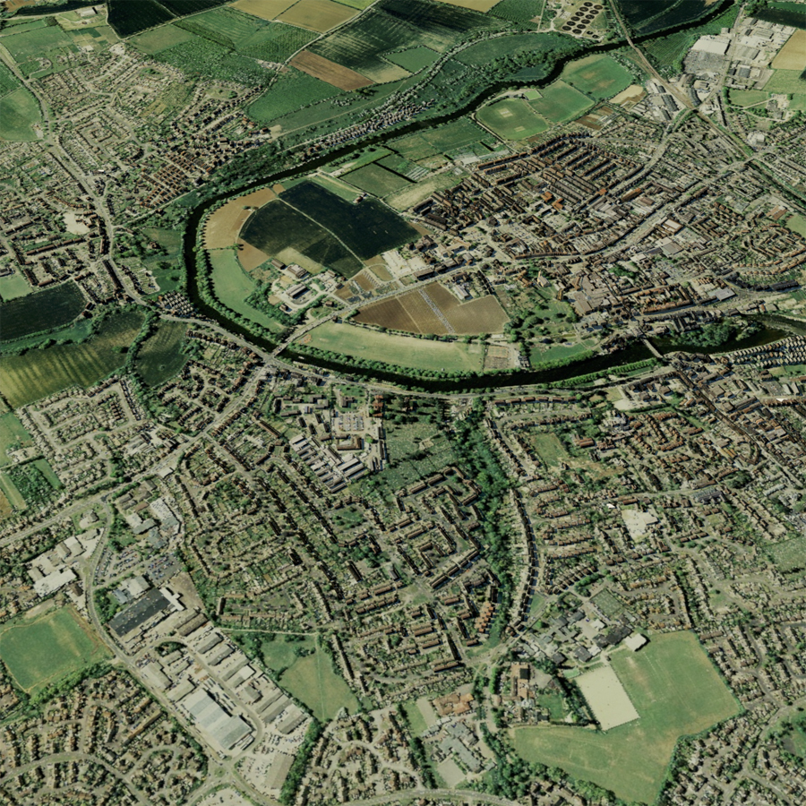 landscape houses 3d model