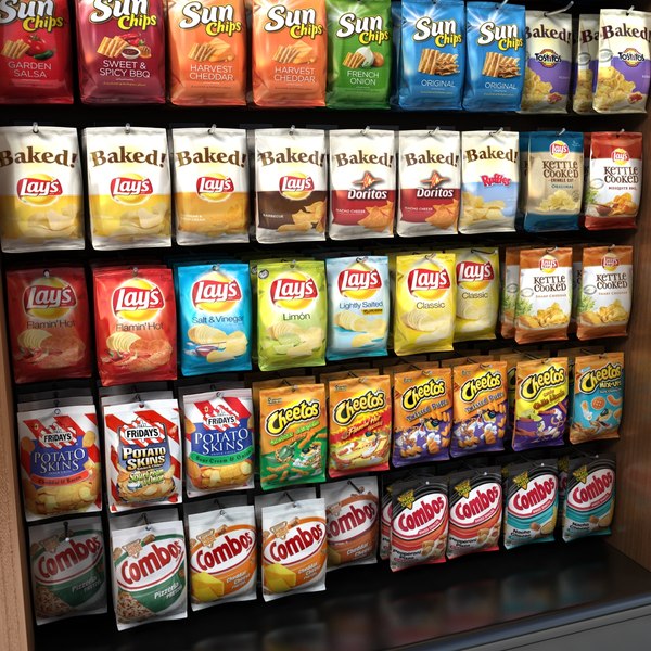 3d model grocery snacks
