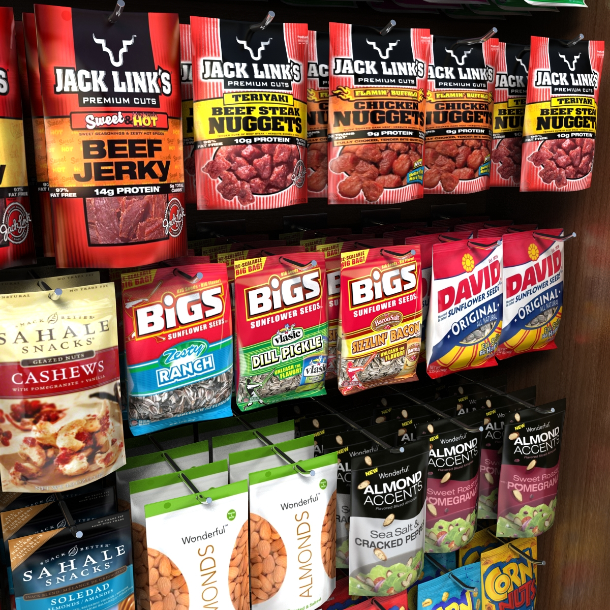 3d model grocery snacks