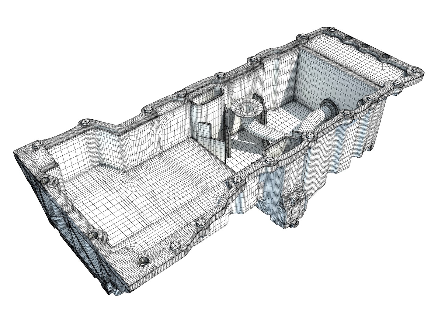 Oil Pan 3D Model - TurboSquid 1390350
