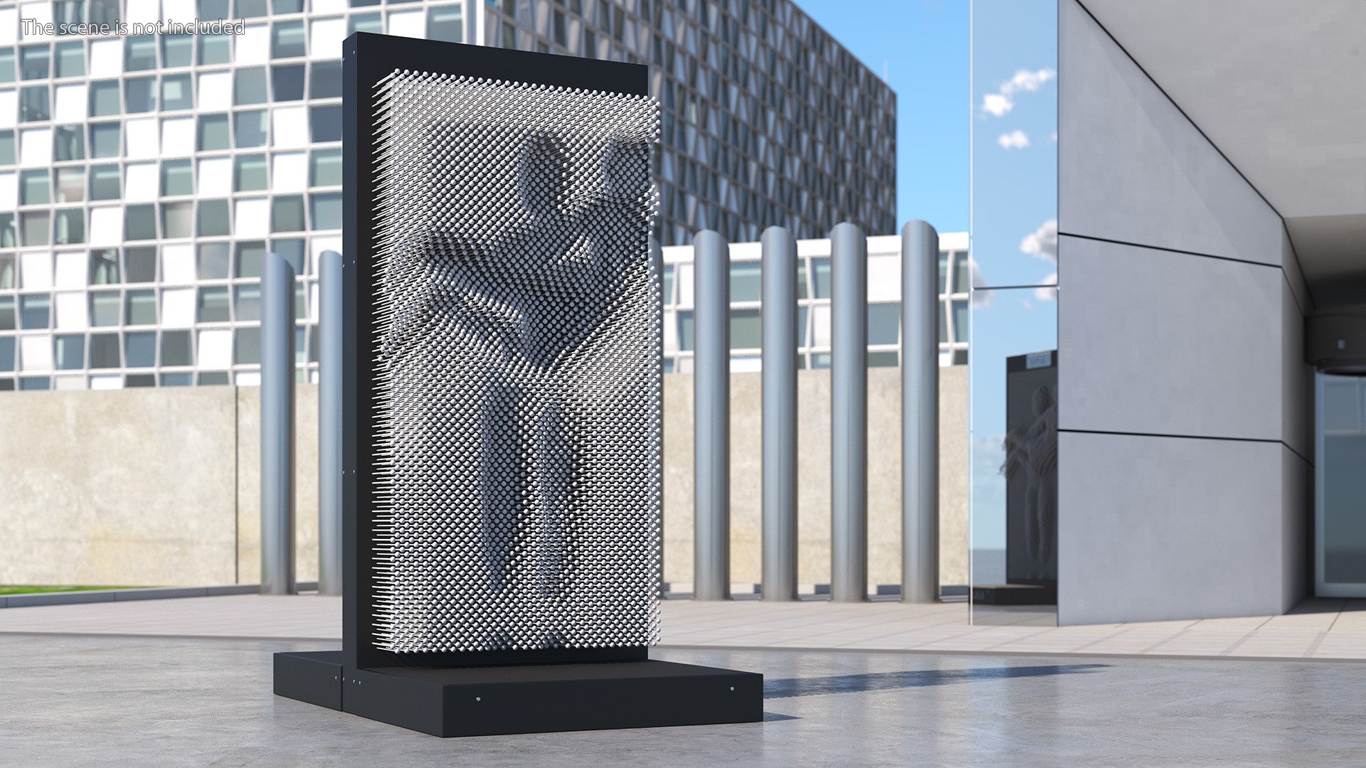 Happy Couple Pin Art Installation 3D Model - TurboSquid 2156995