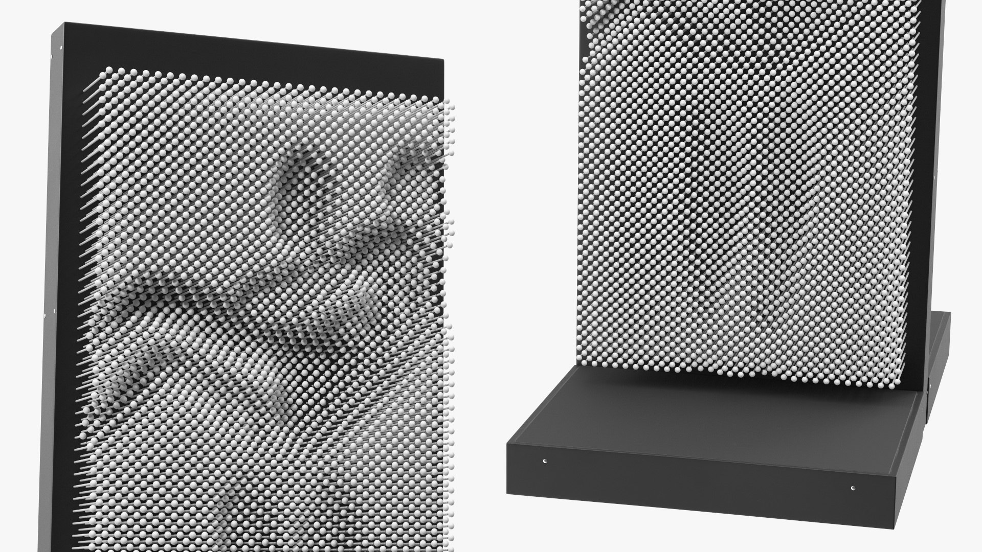 Happy Couple Pin Art Installation 3D Model - TurboSquid 2156995