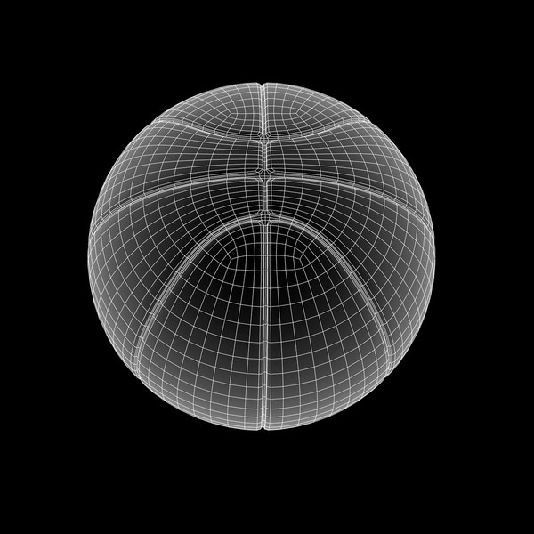 chrome basket ball 3d model