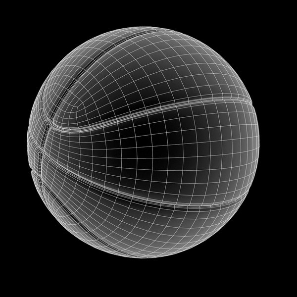 chrome basket ball 3d model