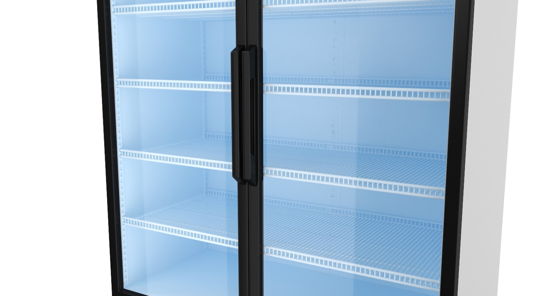 Double Door Fridge 3D Model - TurboSquid 1310110