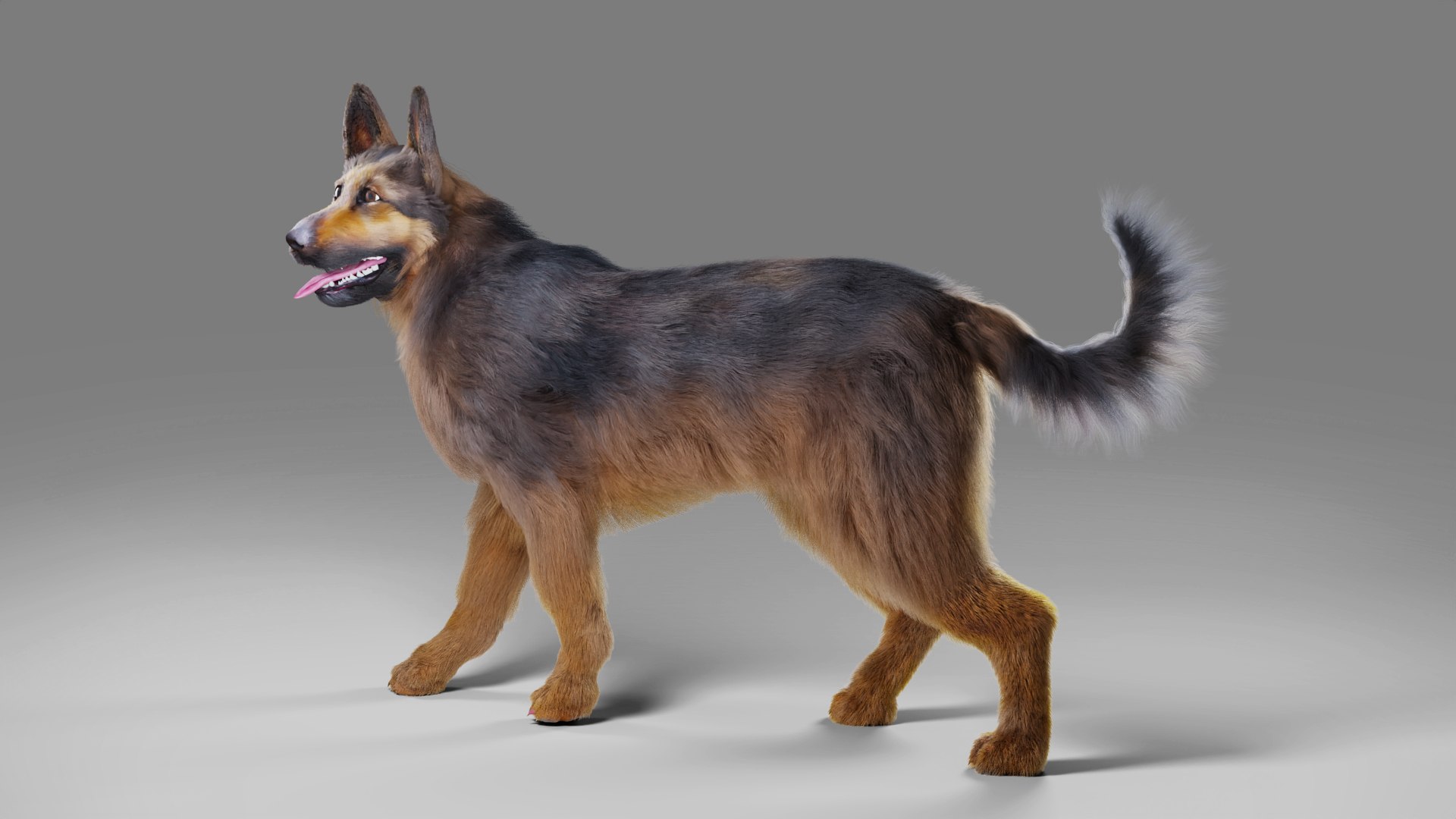 3D Fur German Shepherd Rigged - TurboSquid 1919729