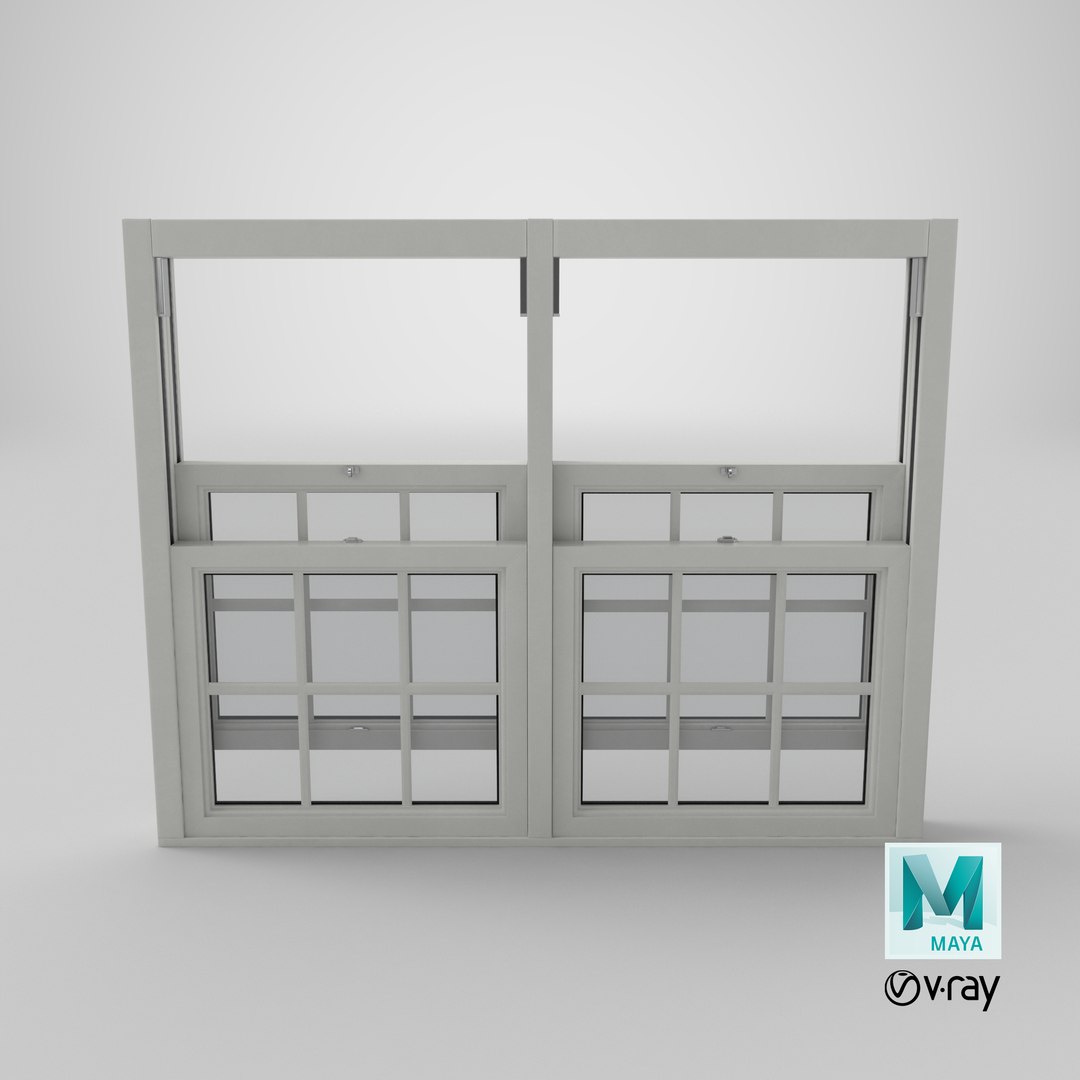 Standard-windows---window-5-open 3D Model - TurboSquid 1246403