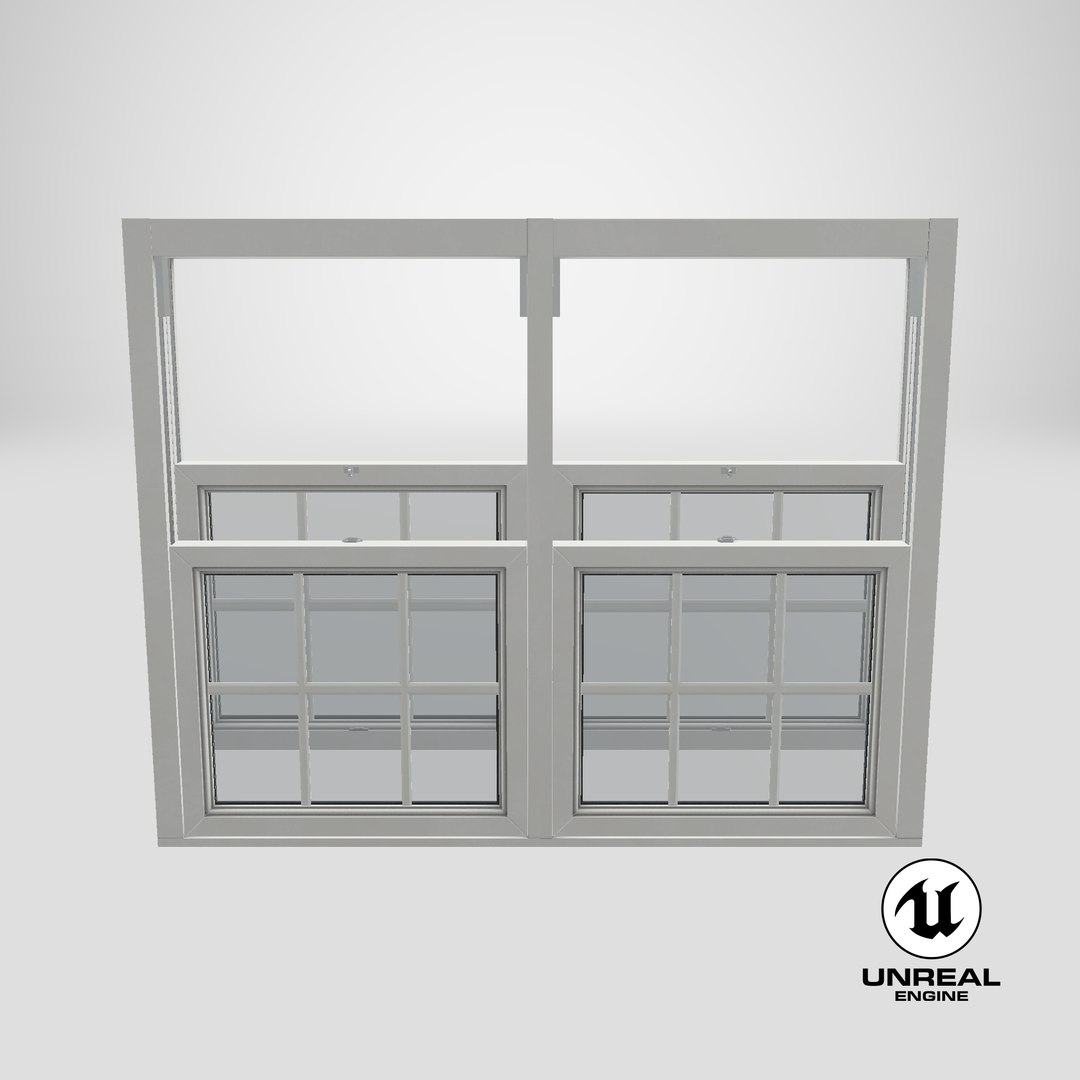 Standard-windows---window-5-open 3D Model - TurboSquid 1246403